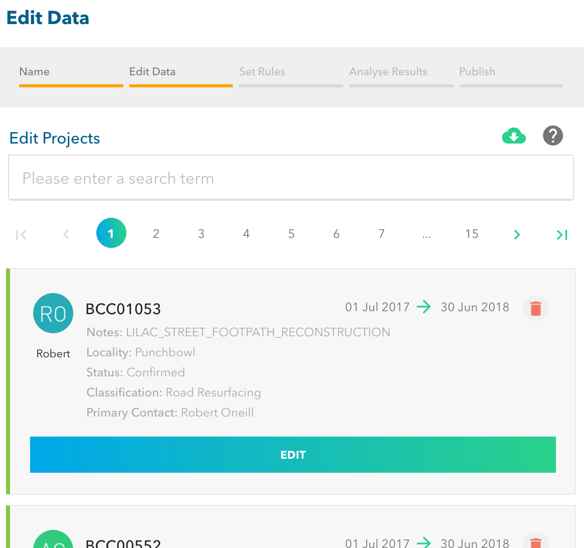 Publishing – Editing Project Data – SmarterWX Help